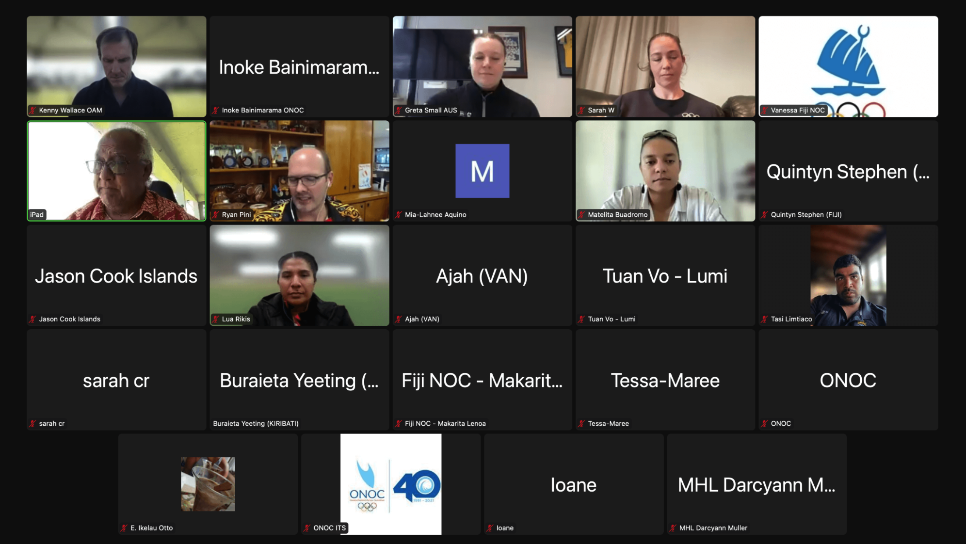 New executives elected for ONOC’s Athletes’ Commission - Organisation ...